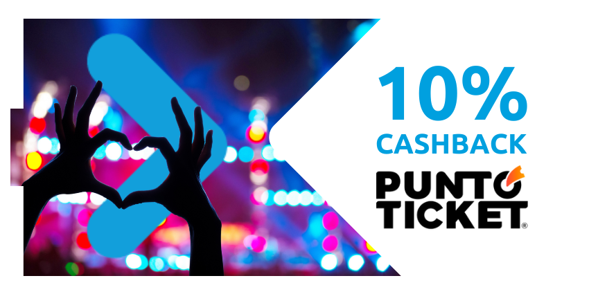 10% cashback PuntoTicket - Cuenta Digital Dale Coopeuch